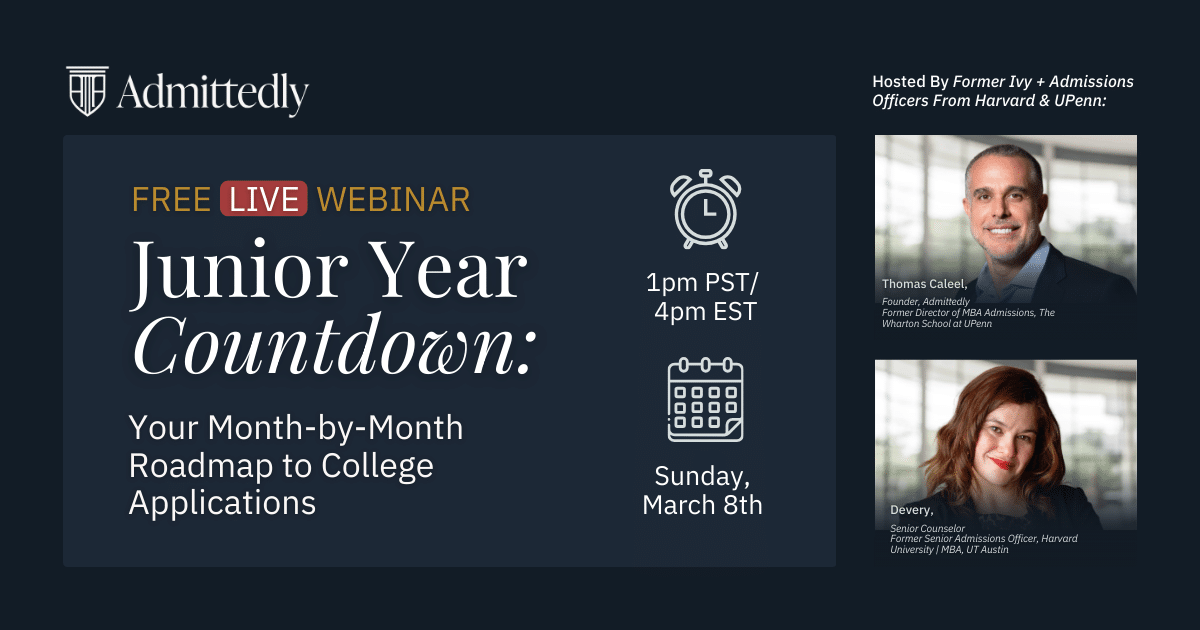 March Webinar | Admittedly